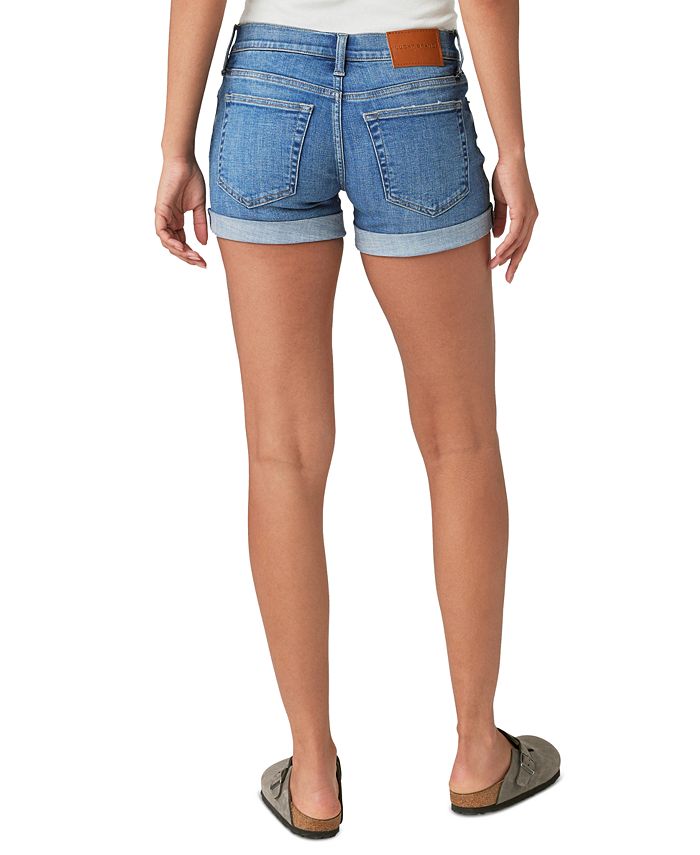 Lucky Brand Women's Ada Mid-Rise Skinny Cuffed Shorts - Macy's