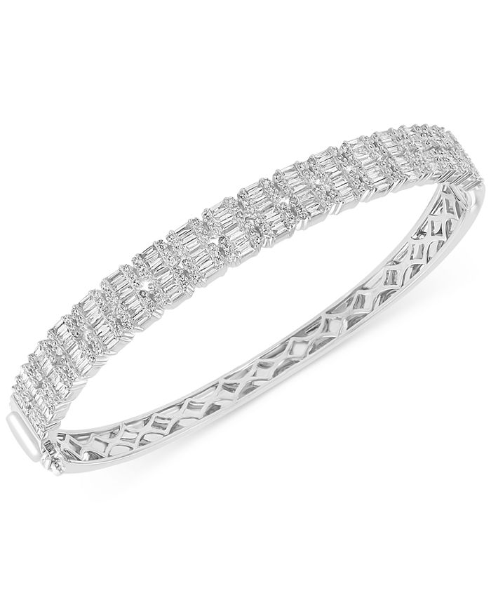 EFFY Collection EFFY® Diamond Bangle Bracelet (2 ct. t.w.) in 14k White ...