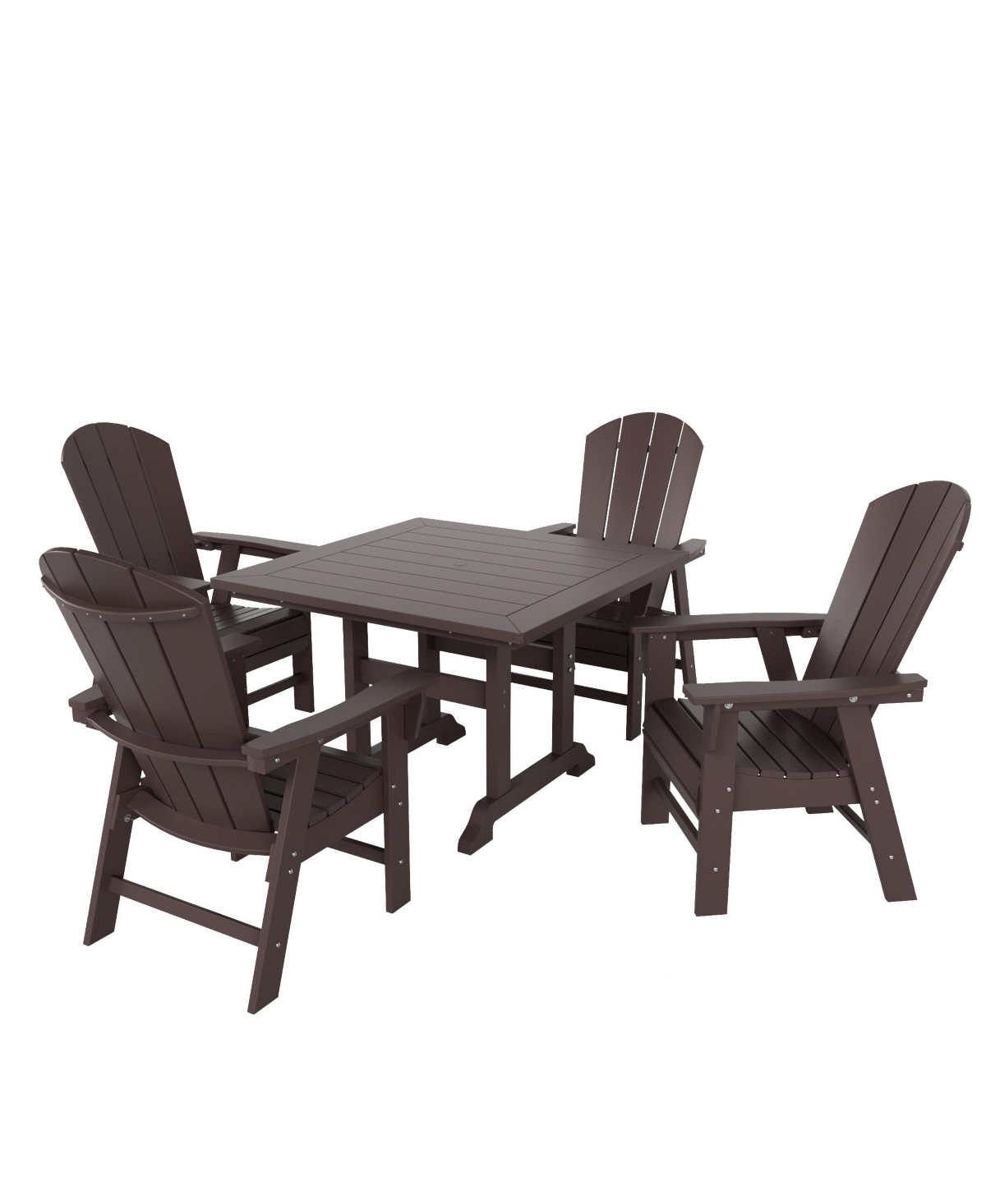 Click here for WestinTrends 5 Piece Outdoor Patio Dining Square T... prices