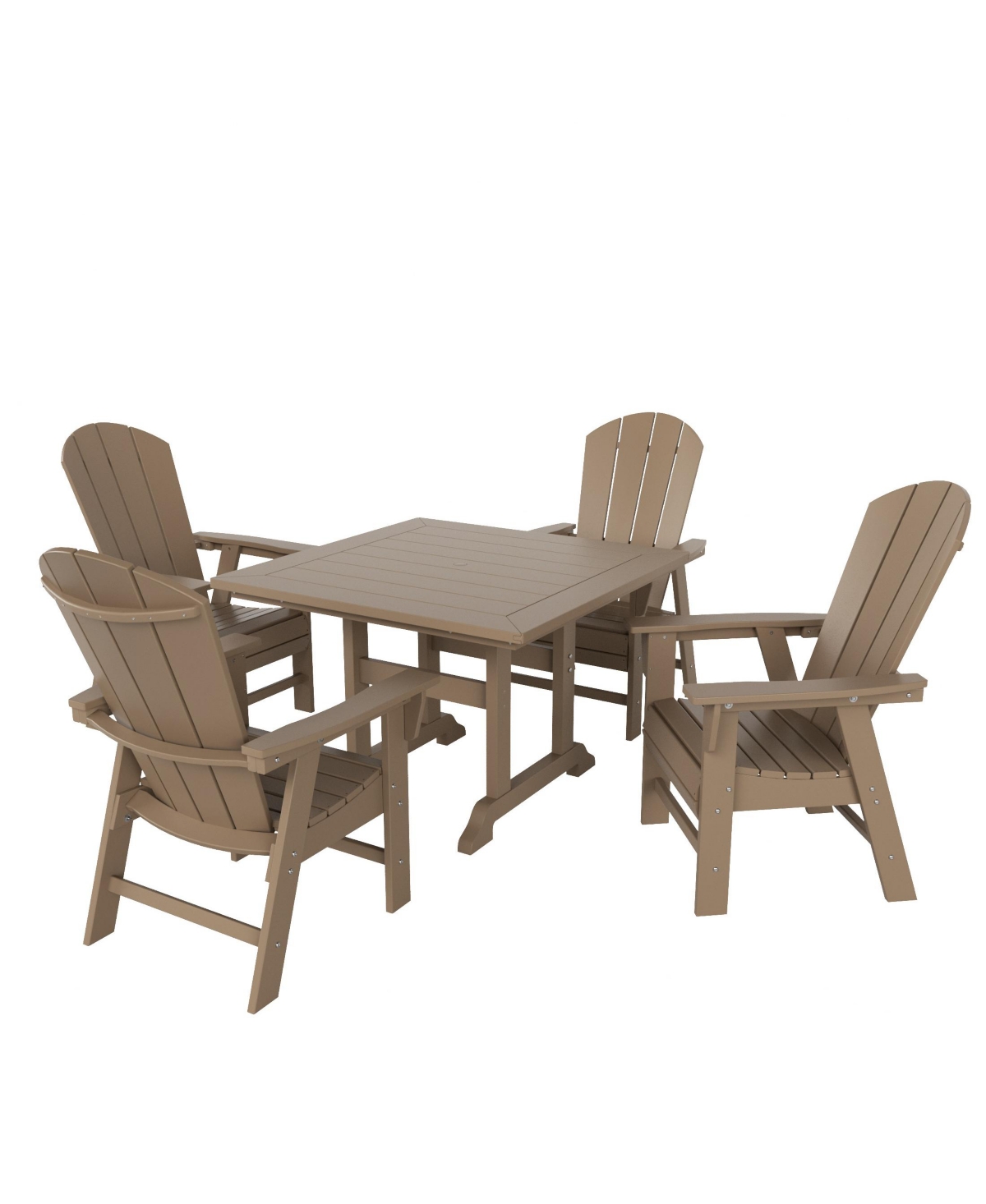 Click here for WestinTrends 5 Piece Outdoor Patio Dining Square T... prices
