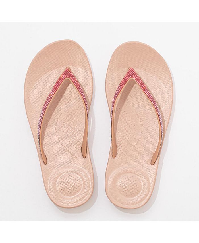 FitFlop Women's Iqushion Ombre Sparkle Flip-Flops - Macy's
