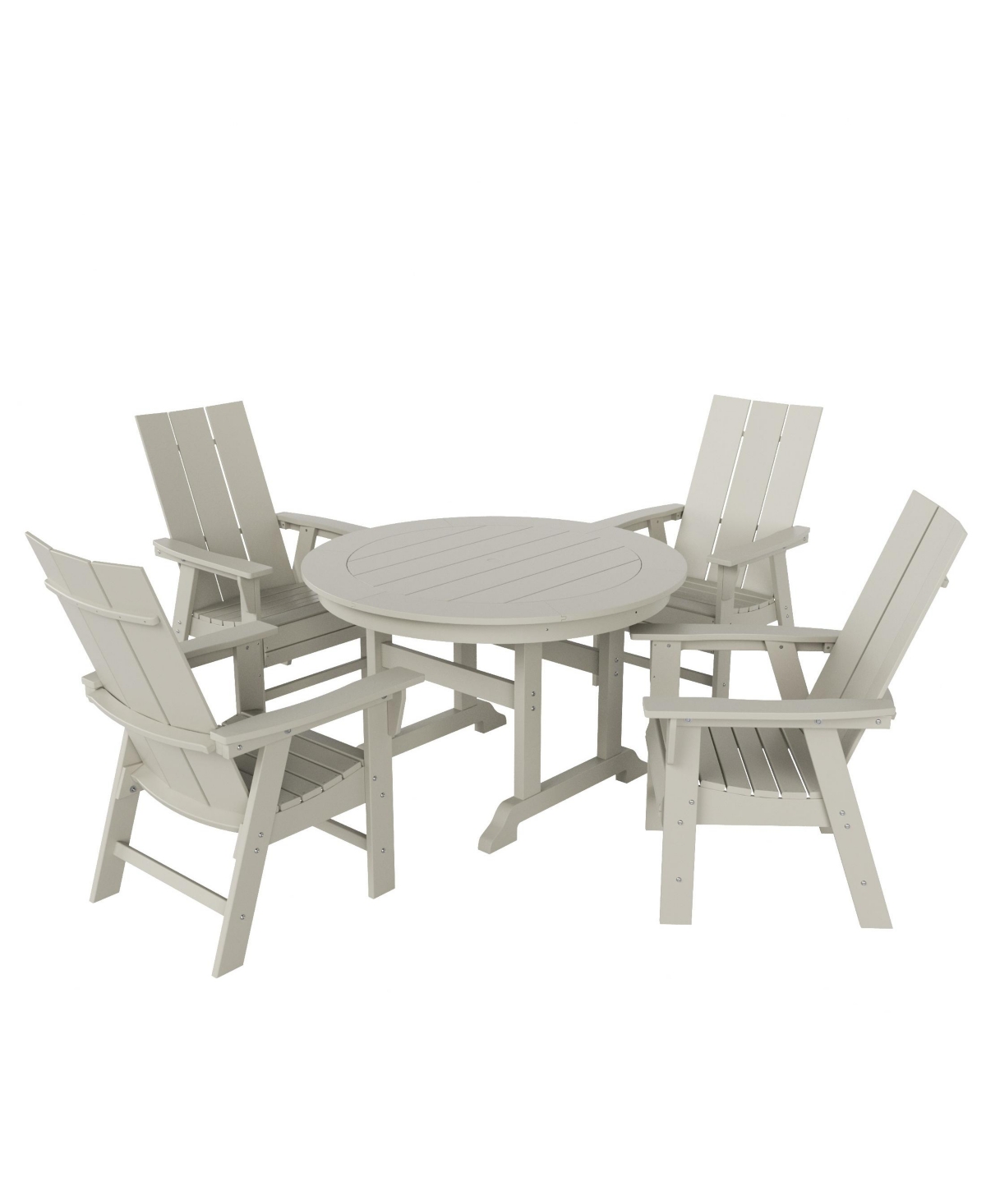 Click here for WestinTrends 5 Piece Outdoor Patio Dining Round Ta... prices
