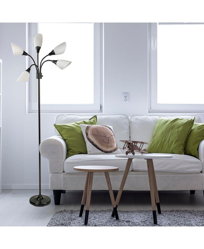 LIGHTACCENTS Modern Multi Head Floor Lamp 5 Light Adjustable Medusa ...