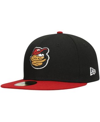 Men's New Era Black Modesto Nuts Authentic Collection Team Home 59FIFTY ...