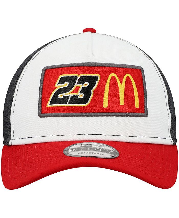 New Era Men's White, Red 23XI Racing Double Patch 9FORTY A-Frame ...