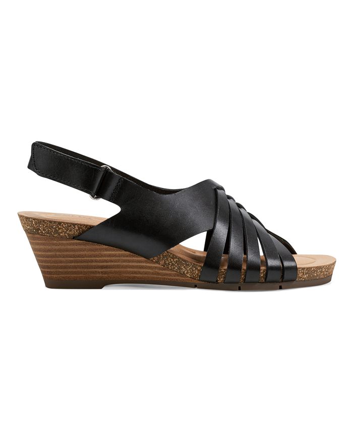 Earth Women's Hartie Round Toe Stacked Heel Dress Sandals - Macy's