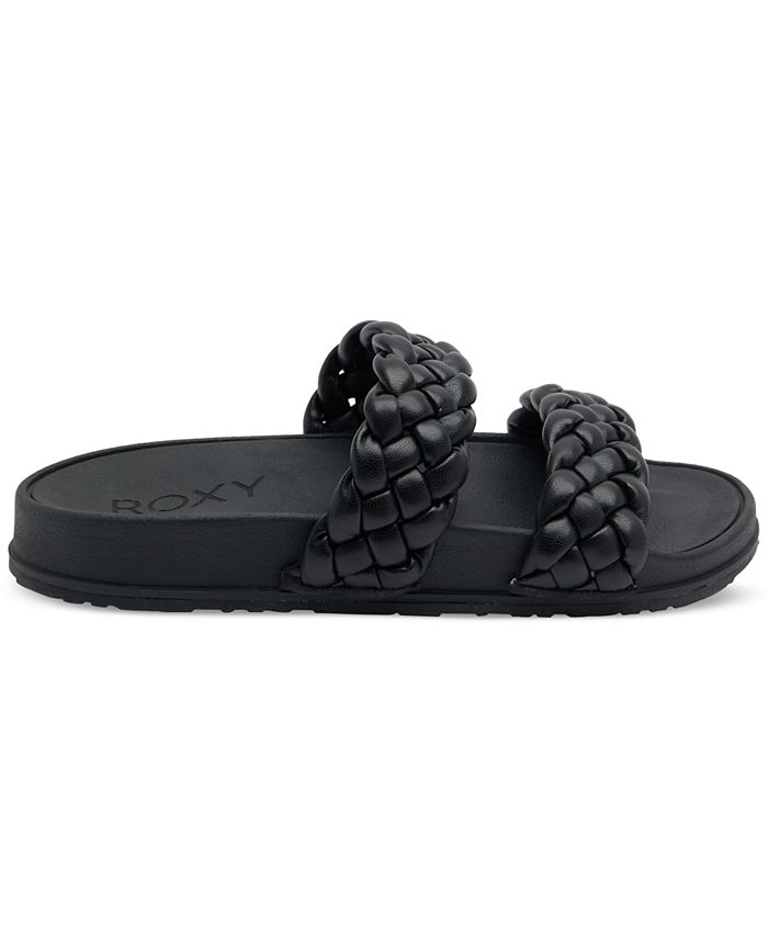 Roxy Women's Slippy Braided Slip On Slide Sandals - Macy's