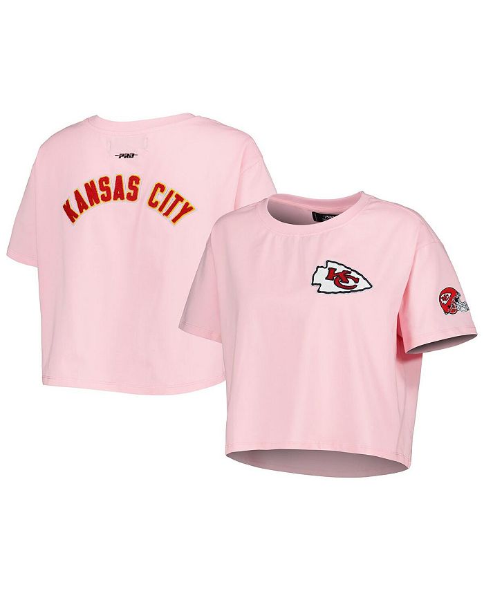 Pro Standard Women's Pink Kansas City Chiefs Cropped Boxy T-shirt ...