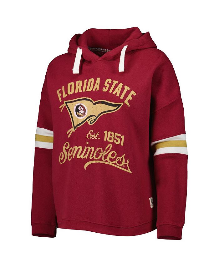 Pressbox Women's Garnet Florida State Seminoles Super Pennant Pullover ...