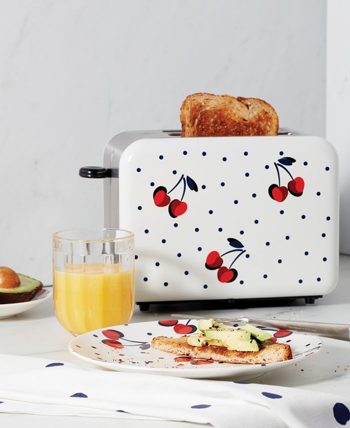Kate Spade New York Vintage-Like Cherry Dot Toaster - Macy's