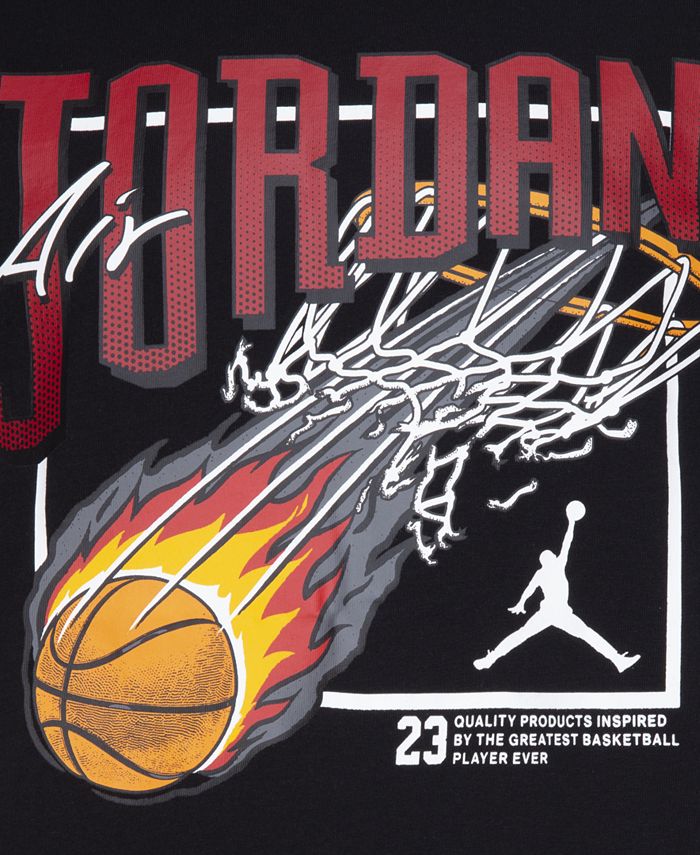 Jordan Big Boys Fireball Dunk Short Sleeve T-shirt & Reviews ...