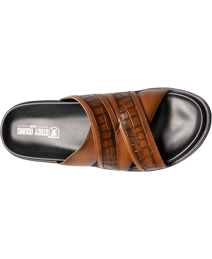 Stacy Adams Men's Mondo Open Toe Slide Sandals - Macy's