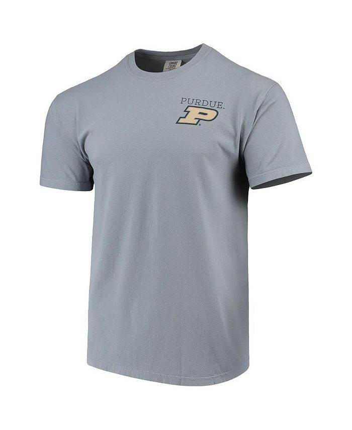 Image One Men's Gray Purdue Boilermakers Team Comfort Colors Campus ...