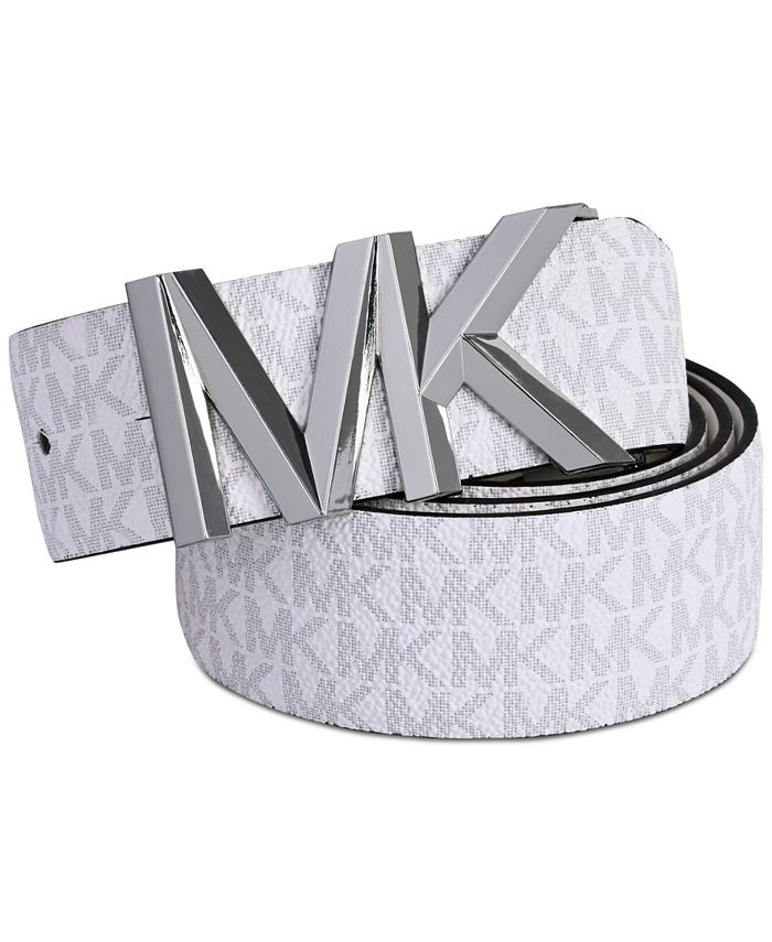 Michael Kors Women's Leather Reversible Logo Belt - Macy's