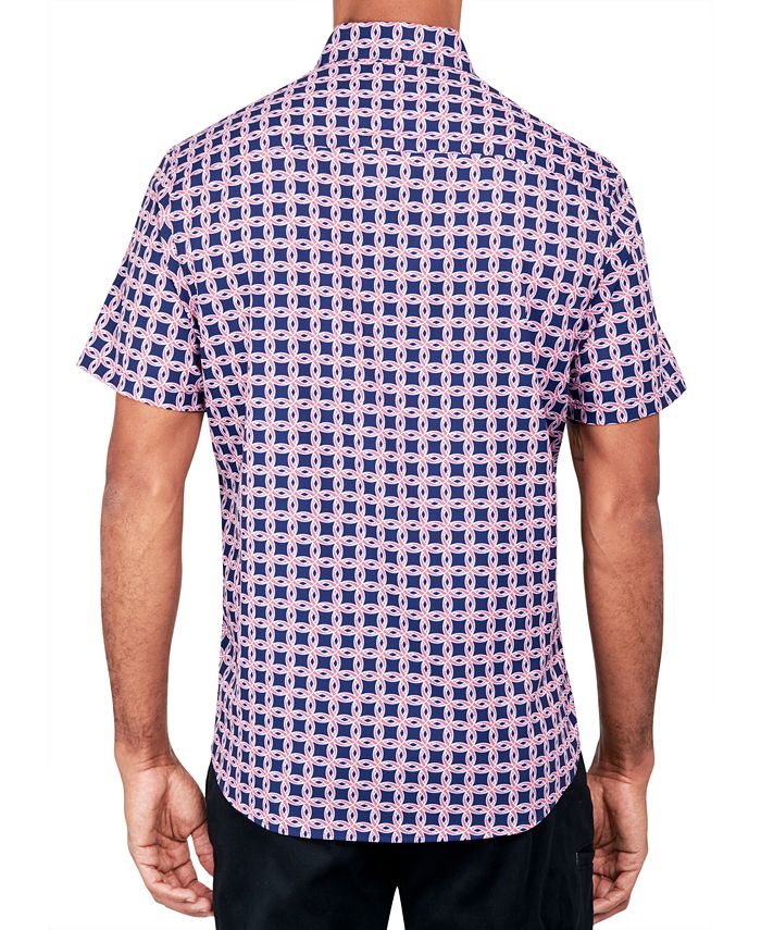 Society of Threads Men's Regular-Fit Non-Iron Performance Stretch ...