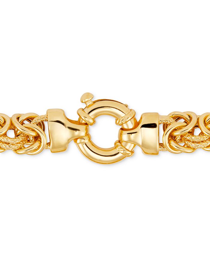 Macy's Byzantine Intertwined Link Chain Bracelet in 14k Gold - Macy's