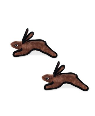 Tuffy Jr Barnyard Rabbit Brown, 2-Pack Dog Toys - Macy's