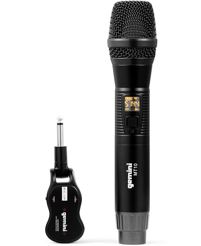 Gemini Single Handheld Wireless UHF Microphone System - Macy's