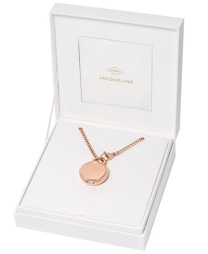 Fossil Women's Jacqueline Three-Hand Gold-Tone Stainless Steel Watch ...