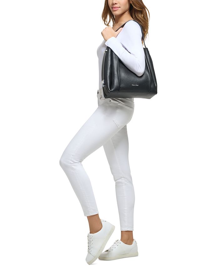 Calvin Klein Sahara Convertible Bucket Bag with Turnlock - Macy's