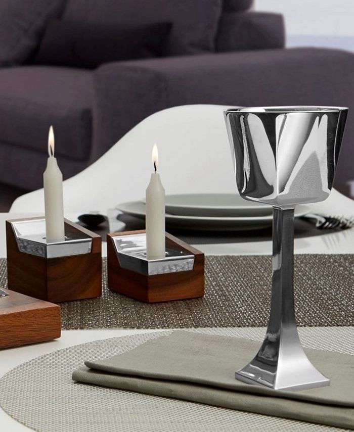 Nambé Geo Sabbath Candlesticks - Macy's