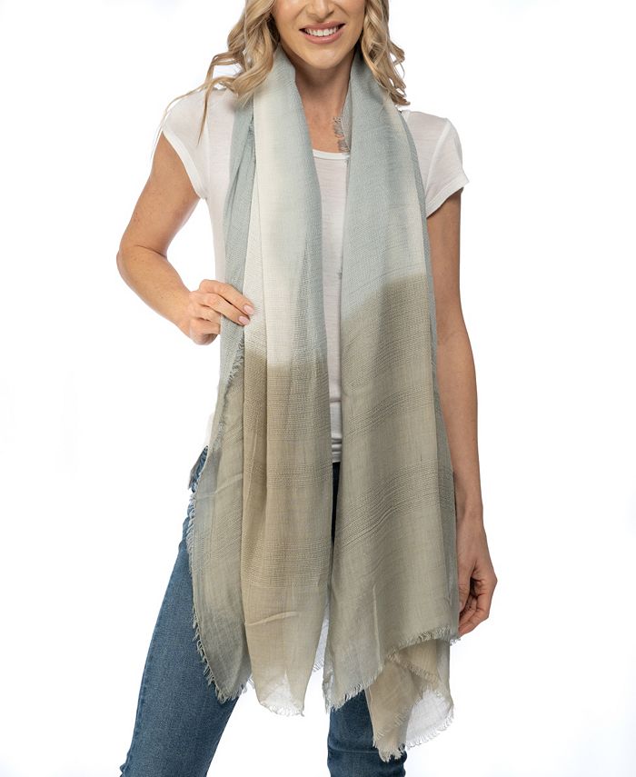 Vince Camuto Dip Dye Border Wrap Scarf - Macy's