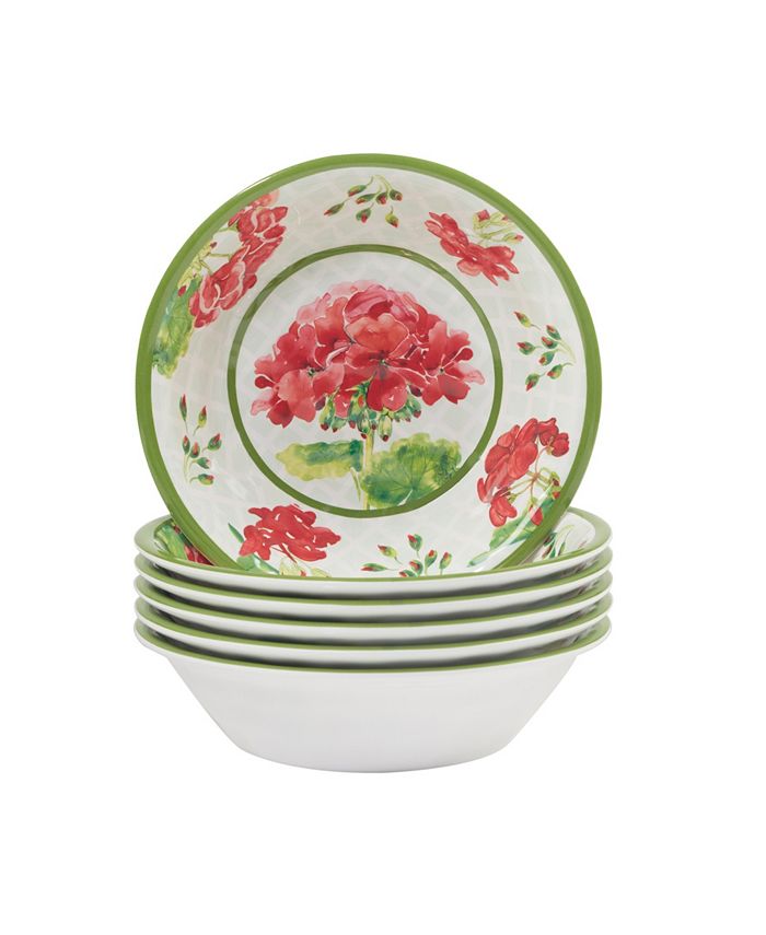 Certified International Certified Geraniums Melamine Dinnerware ...
