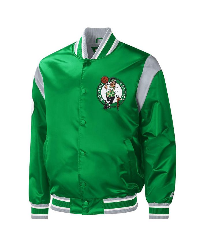 Starter Men's Kelly Green Boston Celtics Force Play Satin Full-Snap ...