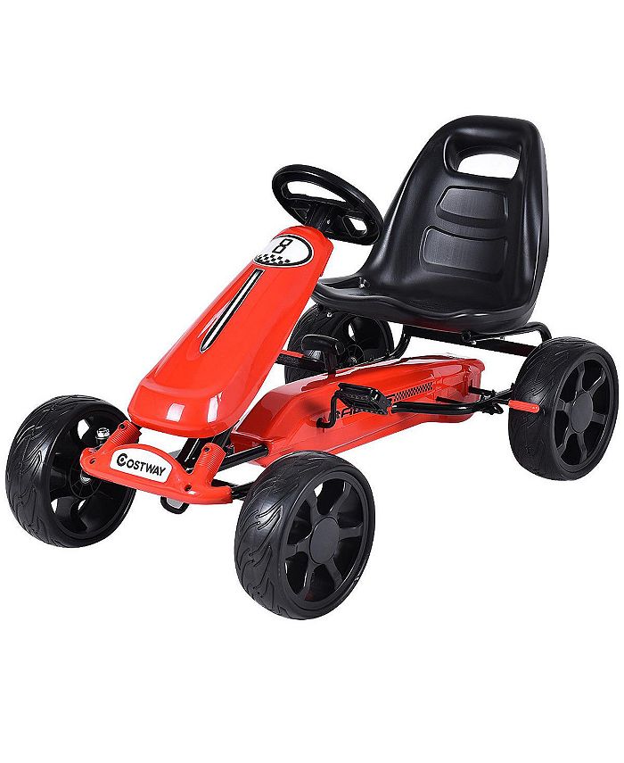 Costway Xmas Gift Go Kart Kids Ride On Car Pedal Powered Car 4 Wheel ...