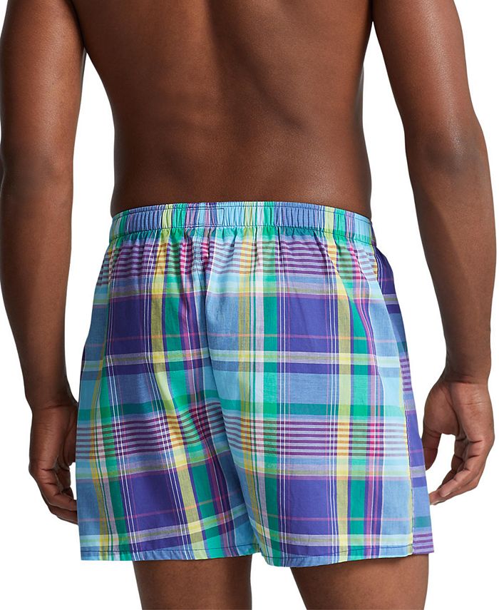 Polo Ralph Lauren Men's Single-Button Plaid Boxers - Macy's