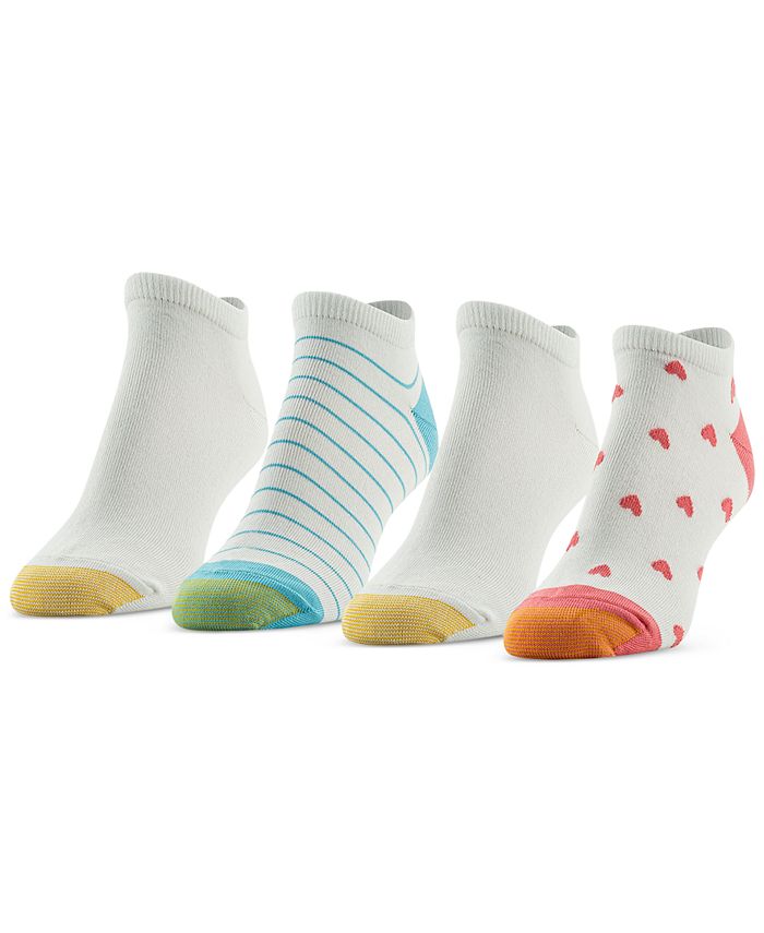 Gold Toe Women's 4-Pk. Casual Amore No-Show Socks, Created for Macy's ...