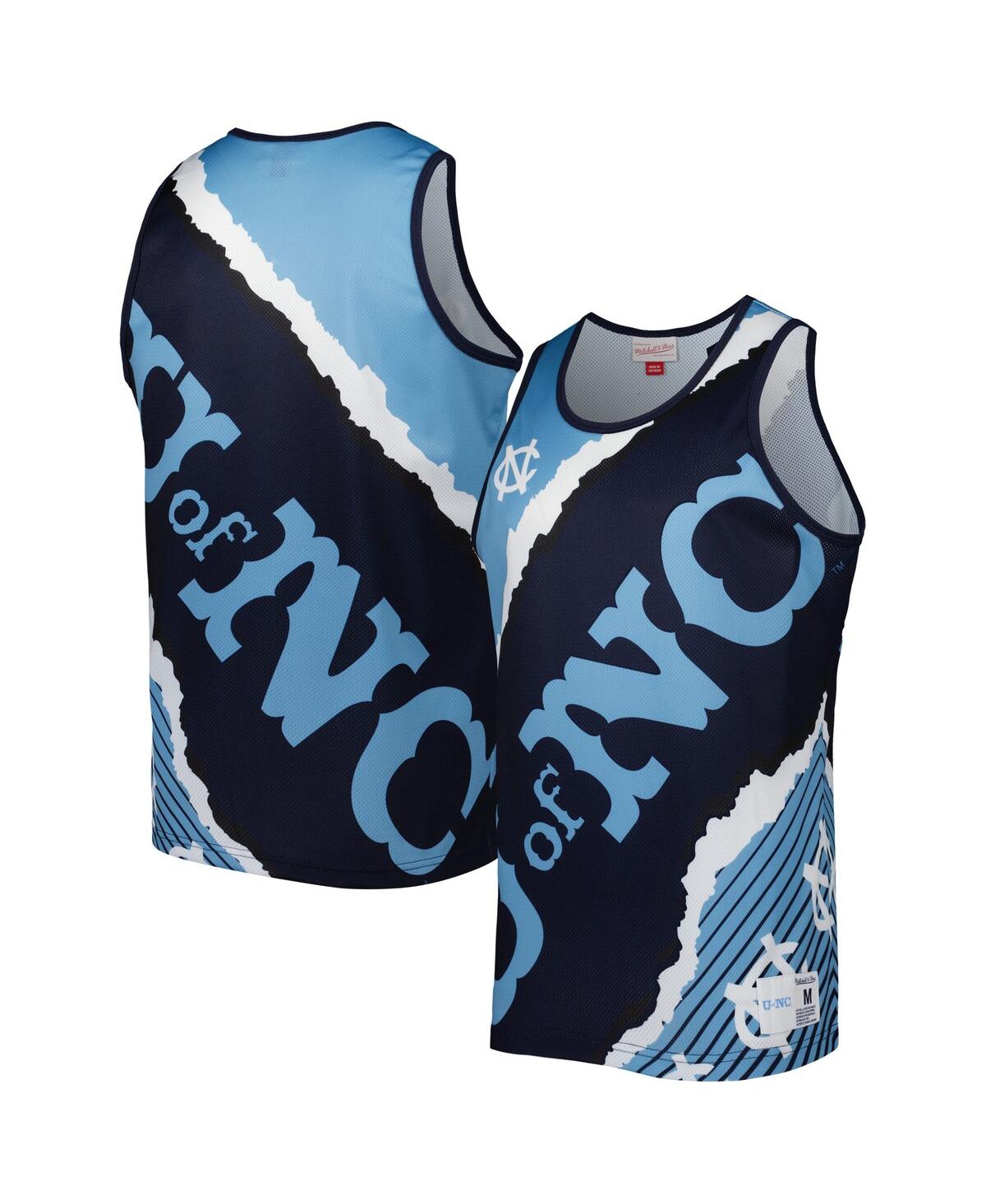 Click here for Mens Mitchell & Ness Navy and Carolina Blue North... prices