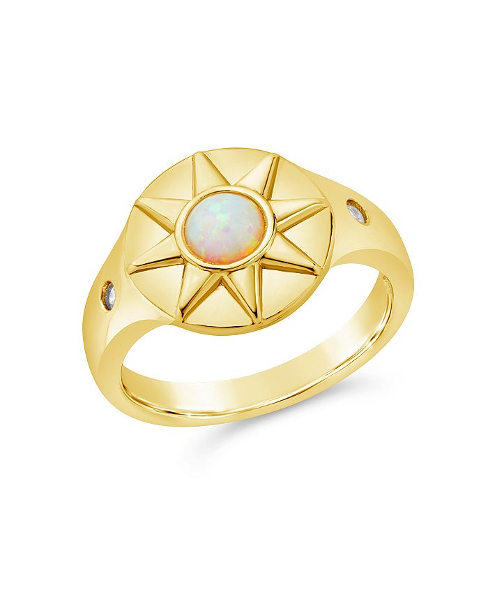 Sterling Forever Sunni Signet Ring - Macy's