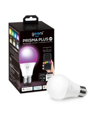 Geeni Prisma Plus 800 Wi-Fi LED Smart Light Bulb, Brighter Color ...