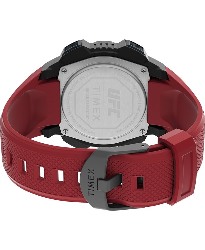 Timex UFC Men's Quartz Core Resin Red Shock Watch, 45mm - Macy's