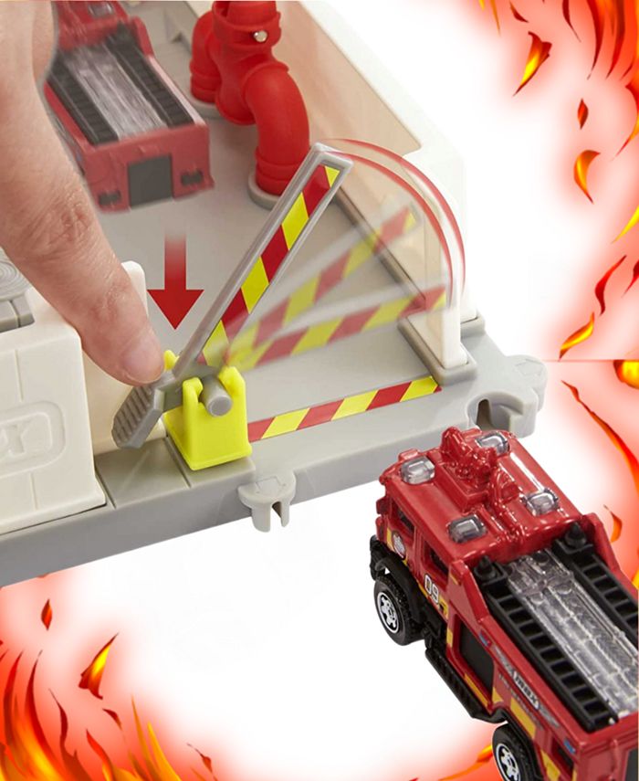 Matchbox Playful Youth Fire Fighting Station, Lights, Sounds and ...