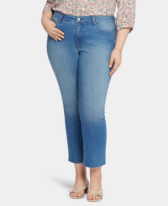 NYDJ Plus Size Marilyn Straight Ankle Jeans - Macy's