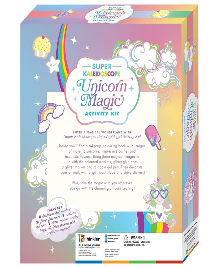 Kaleidoscope Super Unicorn Magic Activity Kit Fantasy Themed Coloring ...