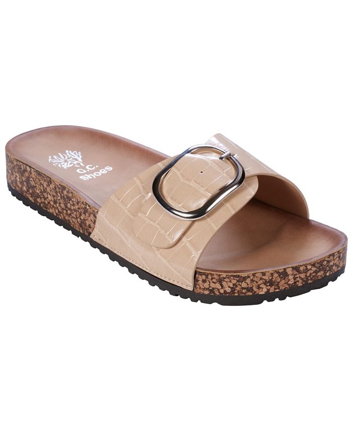 GC Shoes Women's Luna Slide Footbed Sandals - Macy's