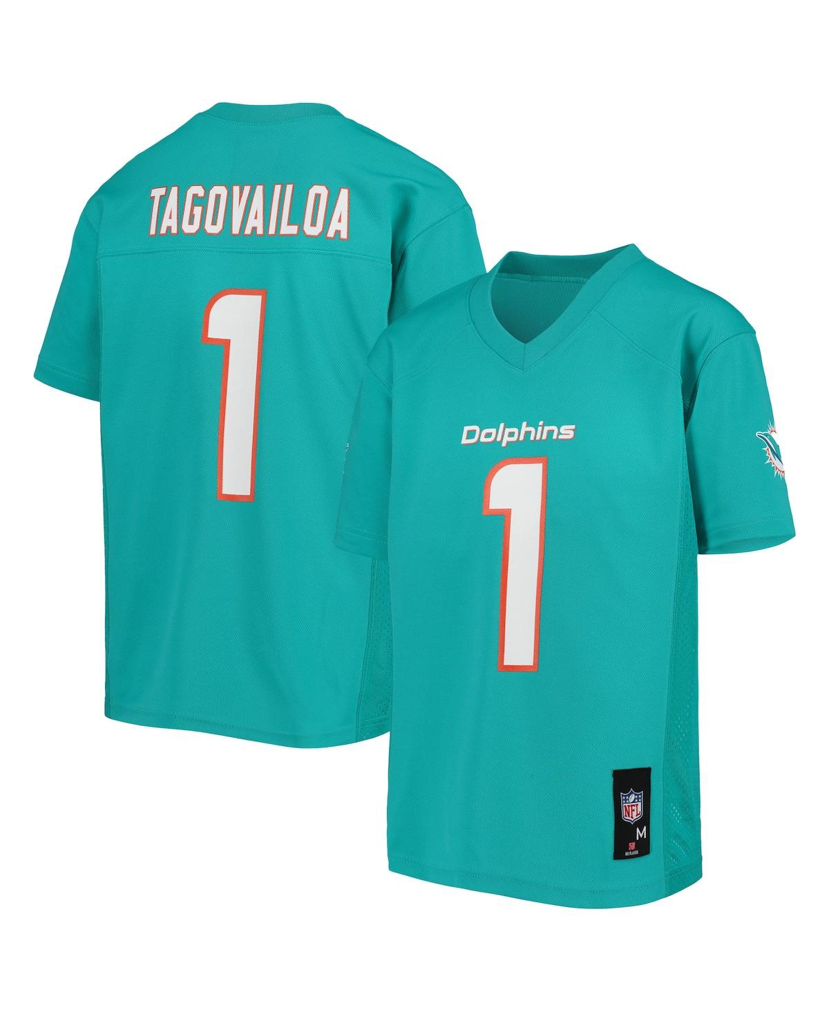 Click here for Big Boys Tua Tagovailoa Aqua Miami Dolphins Replic... prices