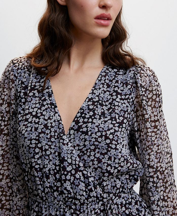 MANGO Women's Flower Print Dress - Macy's