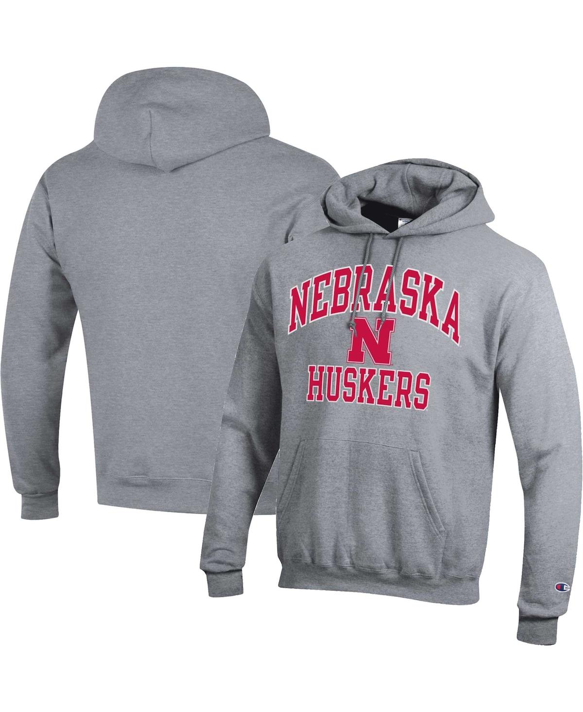 Click here for Mens Champion Heather Gray Nebraska Huskers High M... prices