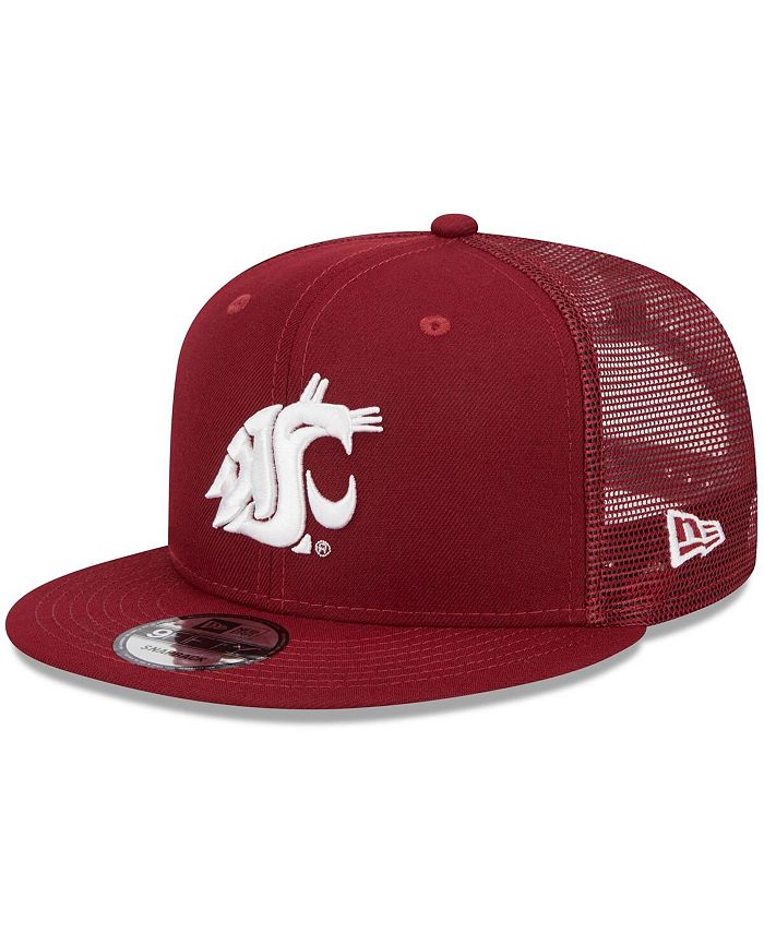 New Era Men's Crimson Washington State Cougars Classic 9FIFTY Trucker ...