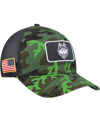 Men's Nike Camo and Black UConn Huskies Classic99 Veterans Day Trucker ...