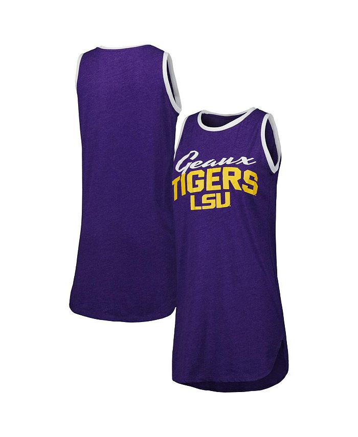 Concepts Sport Women's Purple and White LSU Tigers Tank Nightshirt - Macy's