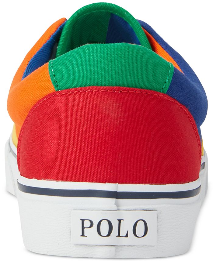Polo Ralph Lauren Men's Keaton Colorblocked Lace-Up Sneakers - Macy's