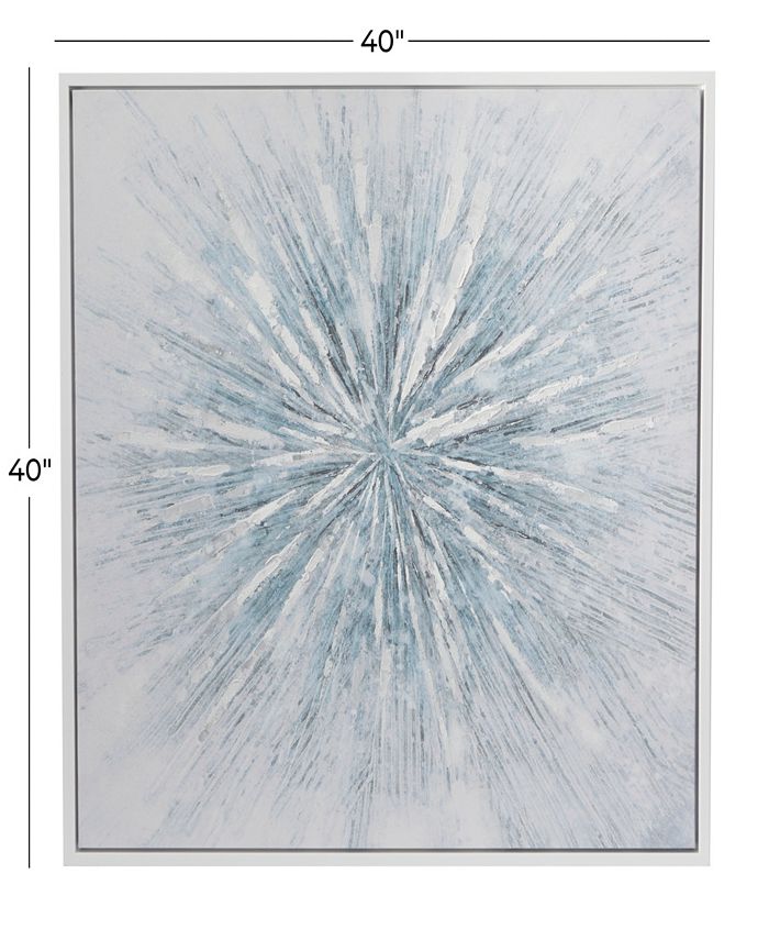 CosmoLiving by Cosmopolitan Canvas Radial Starburst Framed Wall Art ...
