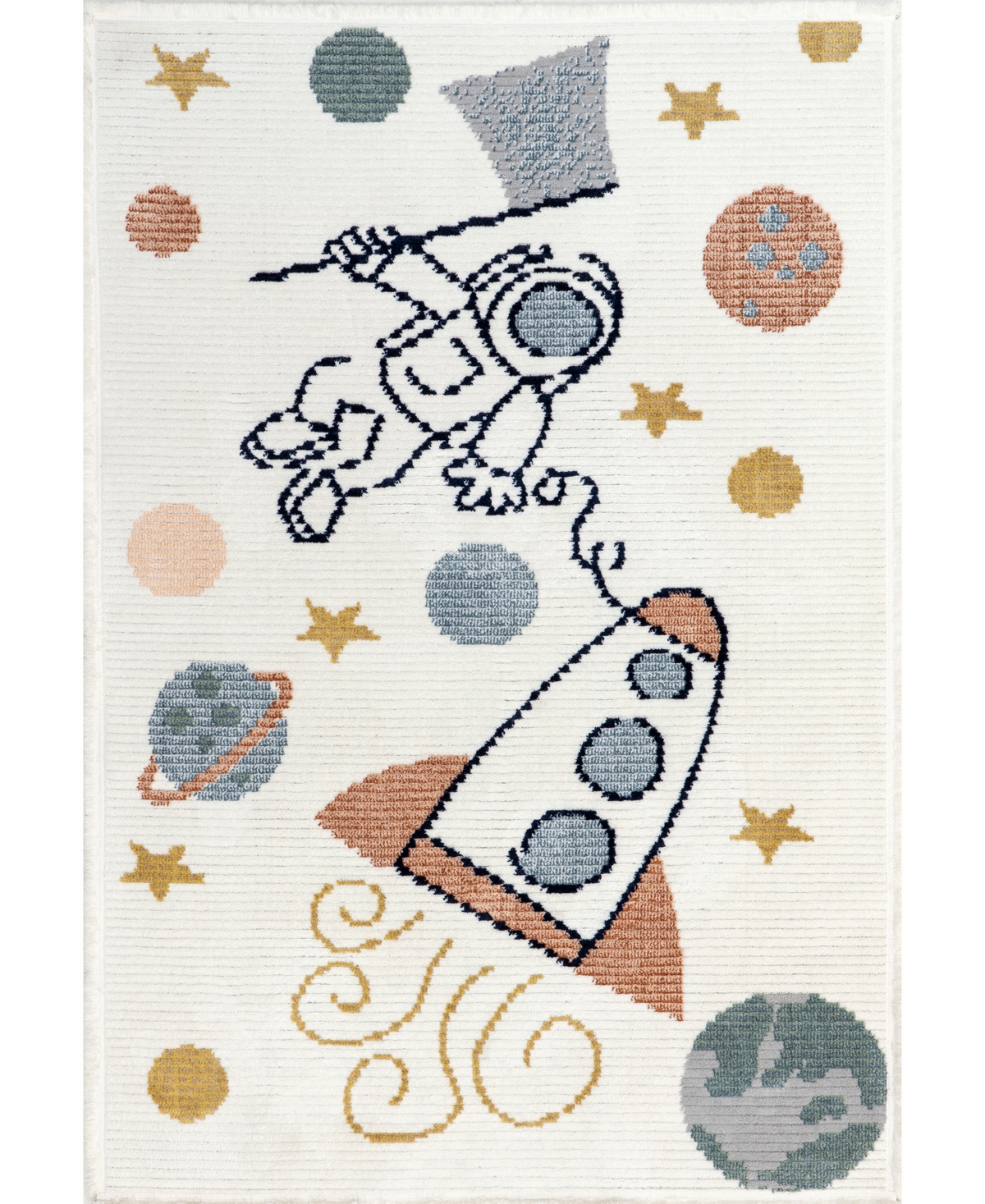 Click here for nuLoom Pearl Caree Astronaut Kids Fringe 5 x 76 Ar... prices