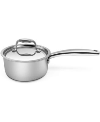 Megacasa 1.6 Quart Triple-Ply Stainless Steel Saucepan with Lid - Macy's