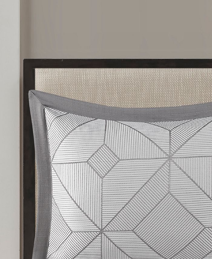 Madison Park Cannon Geometric 7 Piece Jacquard Comforter Set, King - Macy's